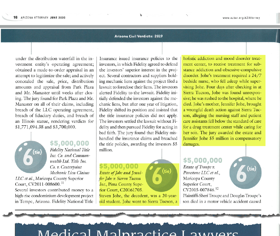 Top 10 Civil Verdicts 2019: Boatman & Pyburn Recognized